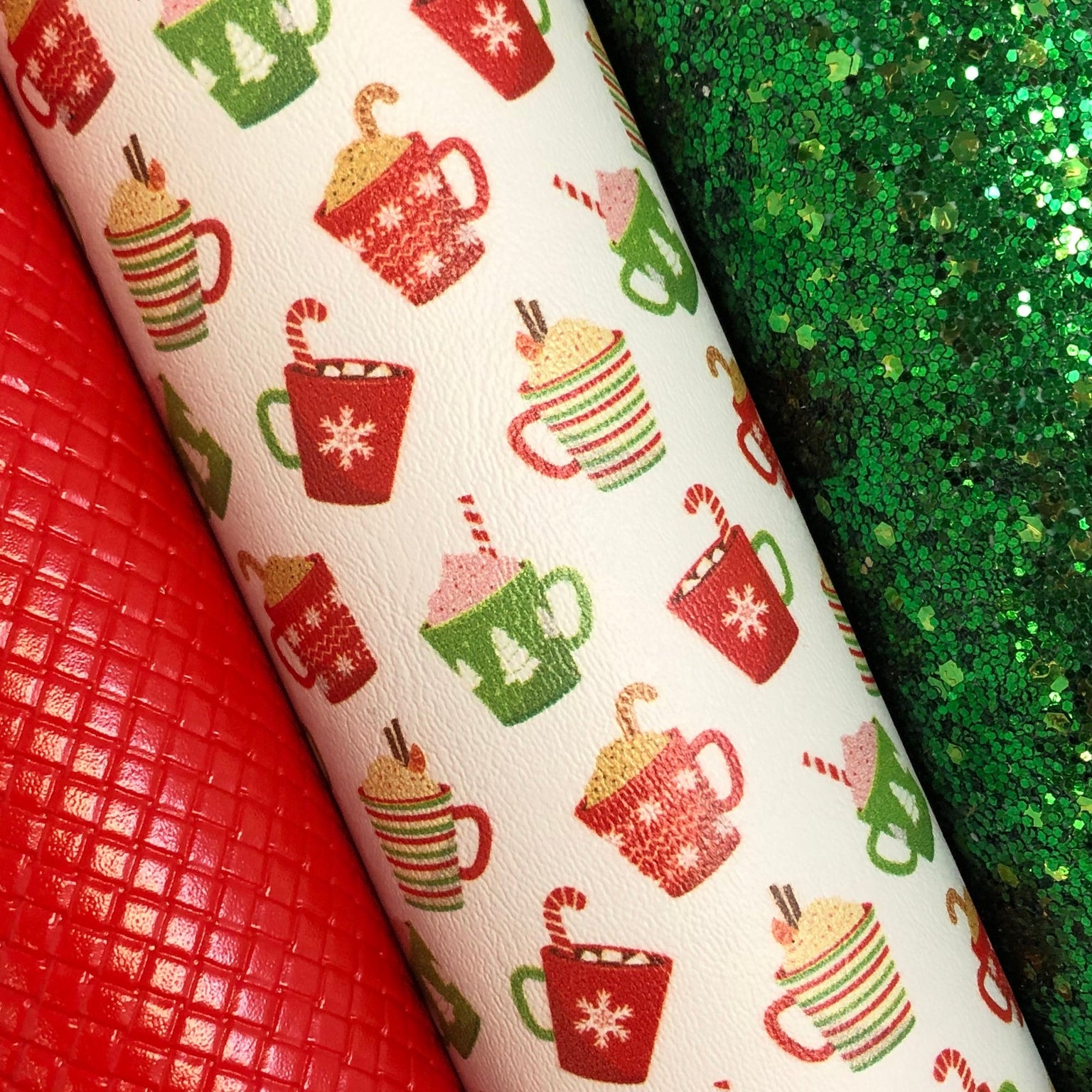 Patterned Faux Leather Sheets For Crafting