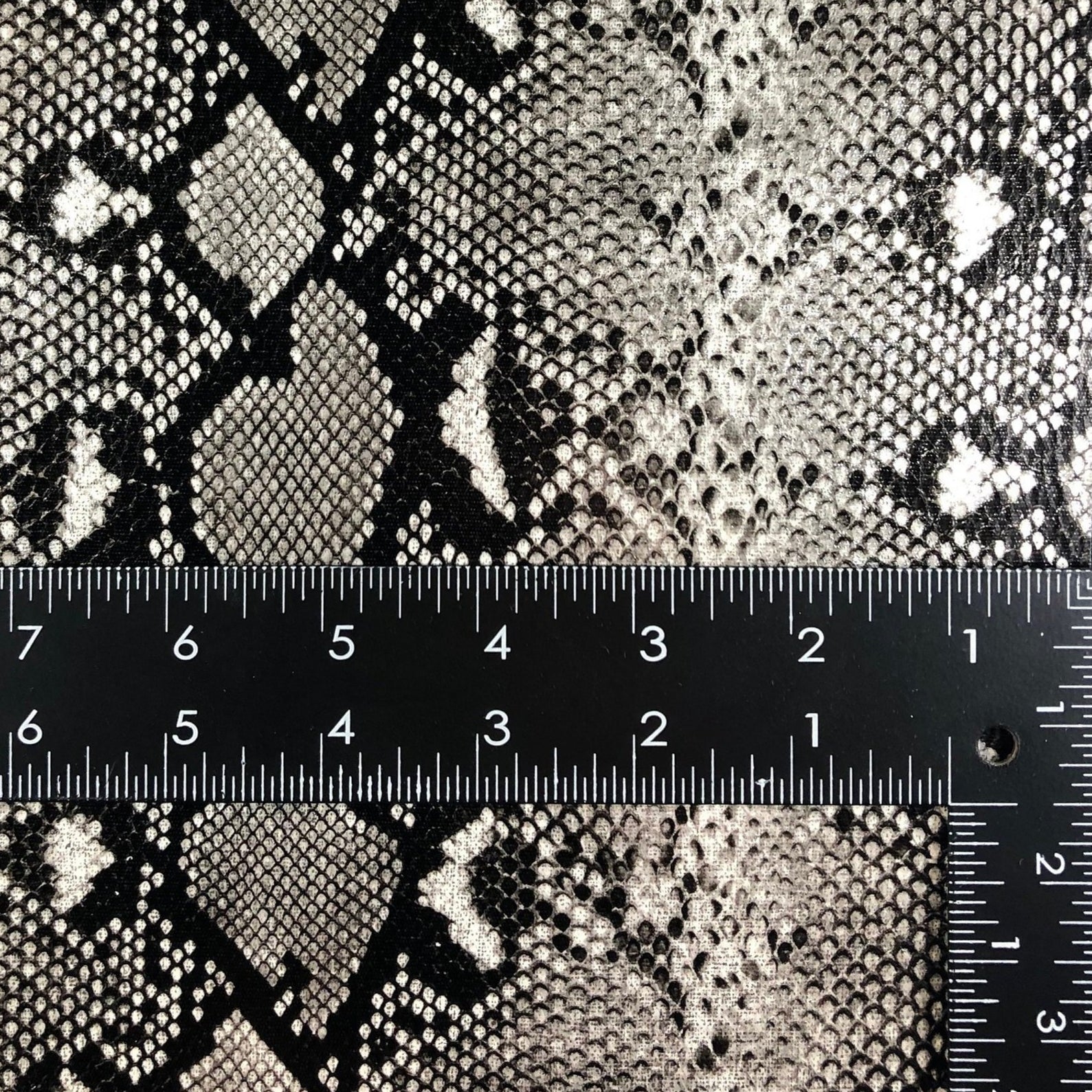 Metallic Python Printed Faux Leather