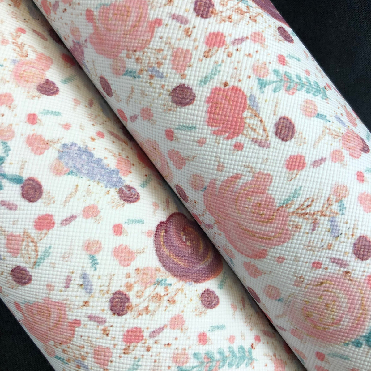 Faux Leather Sheet / Flower #11 Pattern