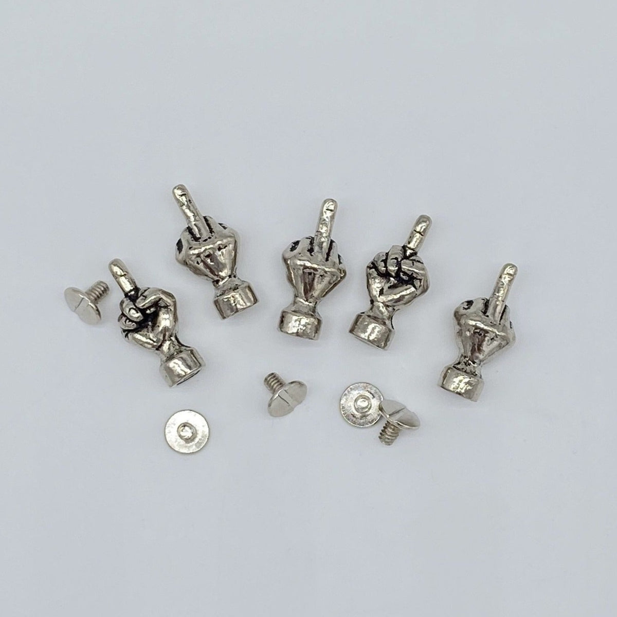 Middle Finger Screw Bottom Concho 6pk